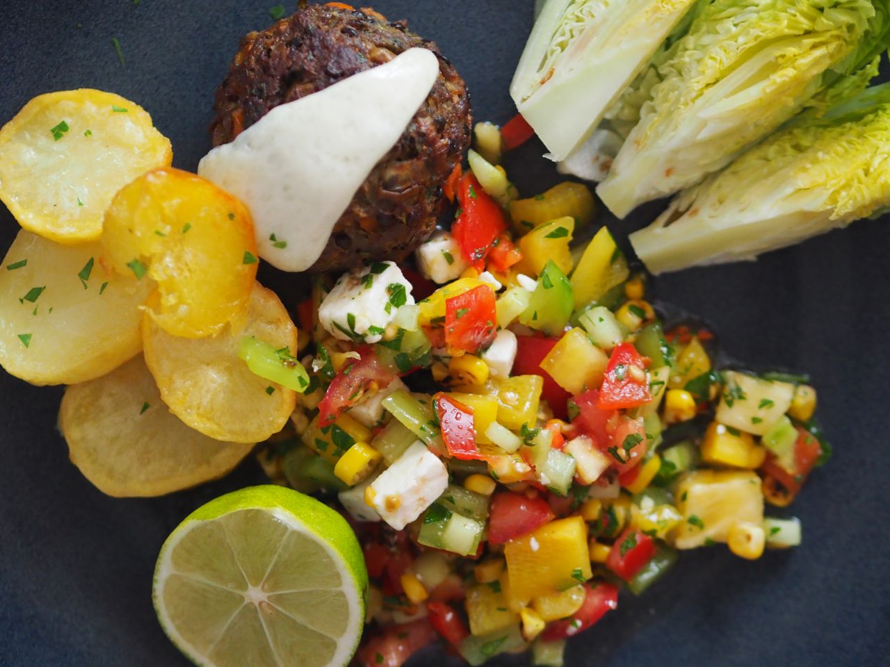 Mais-Salsa mit Linsenknödeln – Küchenereignisse