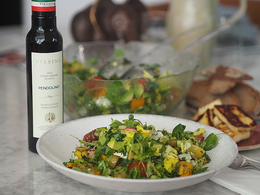 Was-von-der-Woche übrig-blieb-Salat mit Veronelli-Olivenöl ...